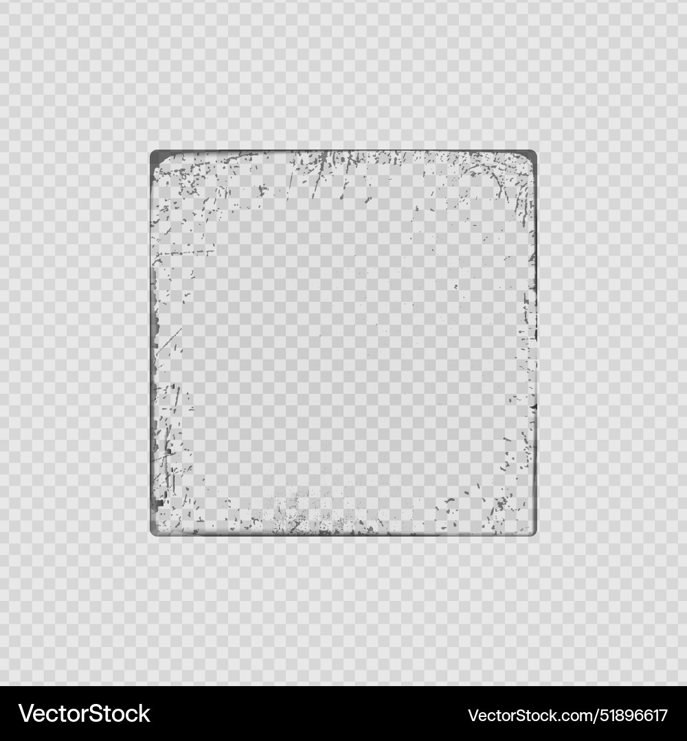 Old paper overlay cover frame square retro grunge Vector Image