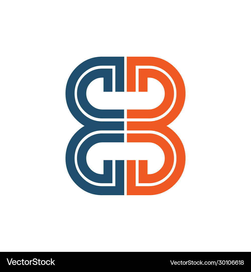 BB Initial Logo Icon Royalty Free Vector Image