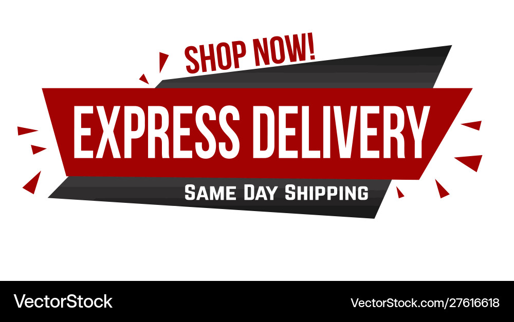 Express delivery banner design Royalty Free Vector Image