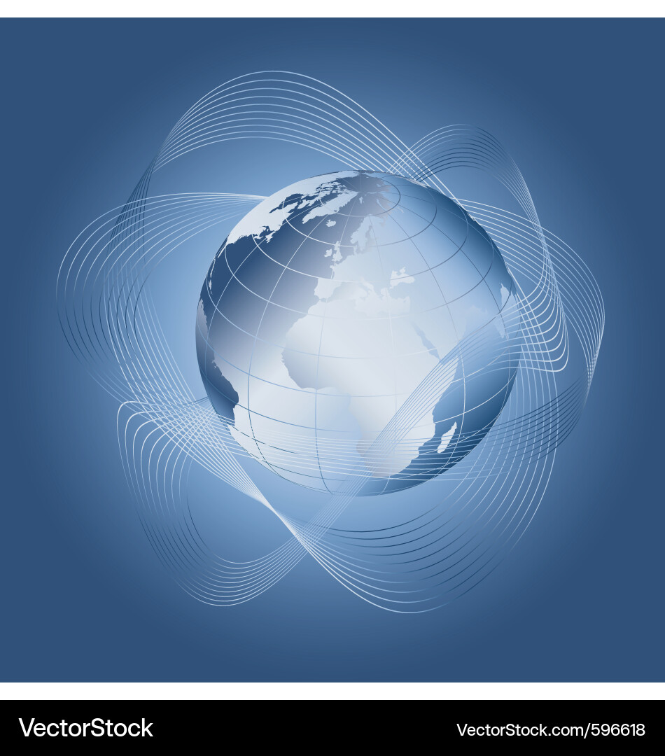 World globe Royalty Free Vector Image - VectorStock