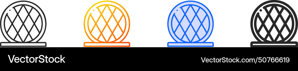 Aldar iconthin linear gradient blue stroke Vector Image