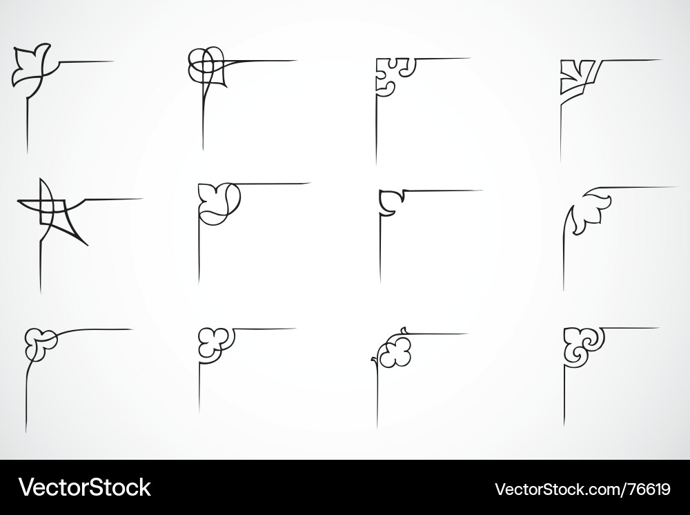 Corner Dingbats Vector Images (20)