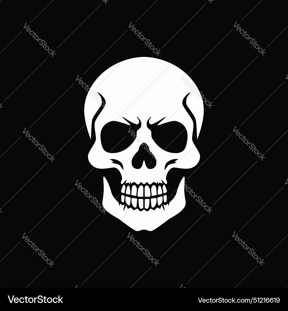 Human skull icon Royalty Free Vector Image - VectorStock