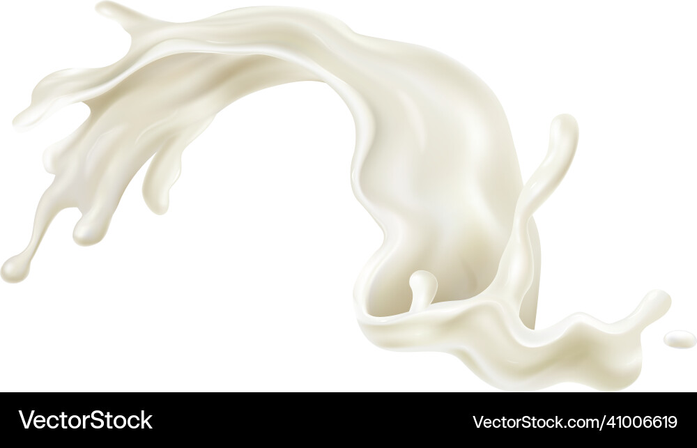 Milk splash Royalty Free Vector Image - VectorStock