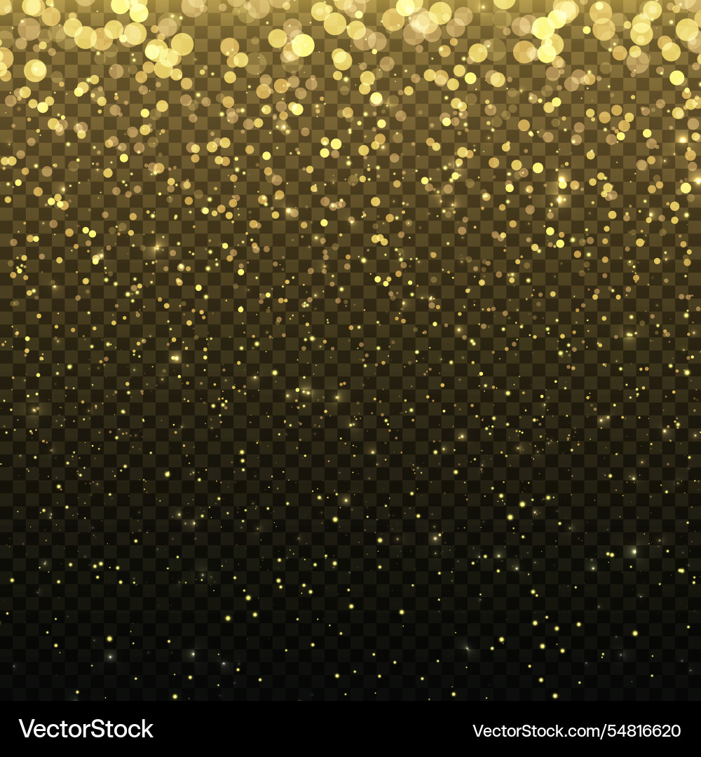 Gold Glitter Partikel Lizenzfreies Vektorbild