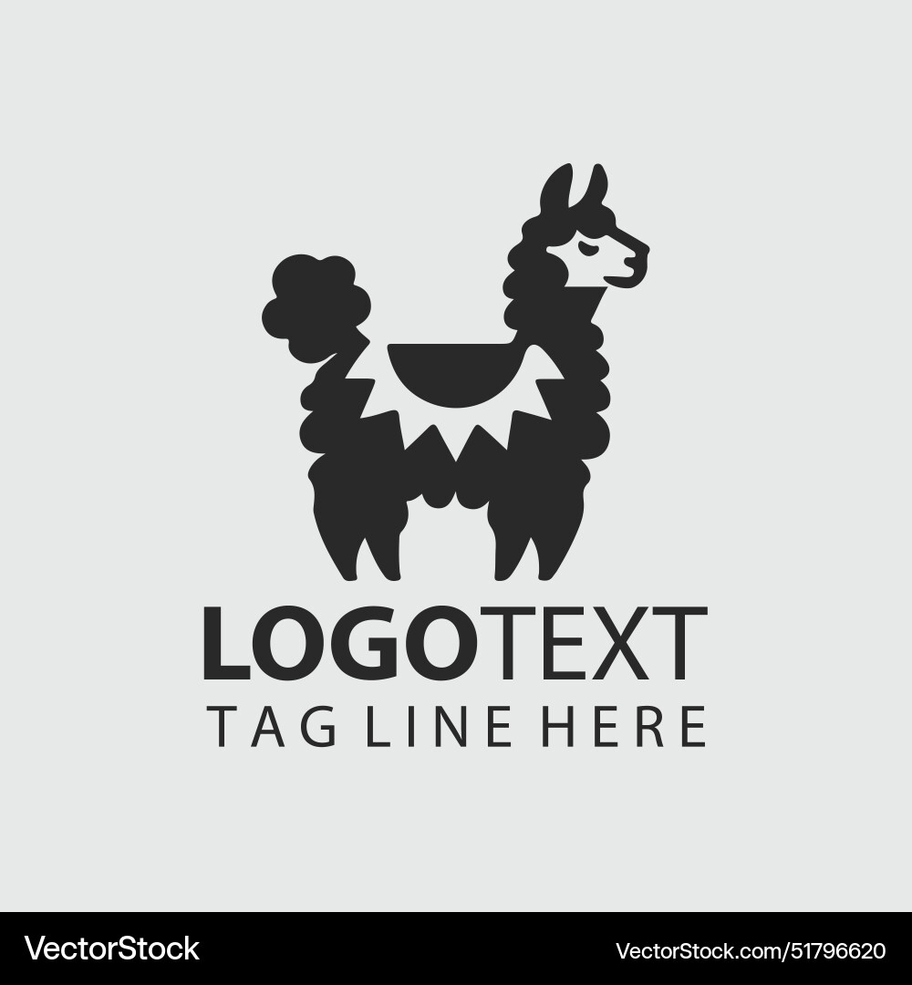 Llama logo Royalty Free Vector Image - VectorStock