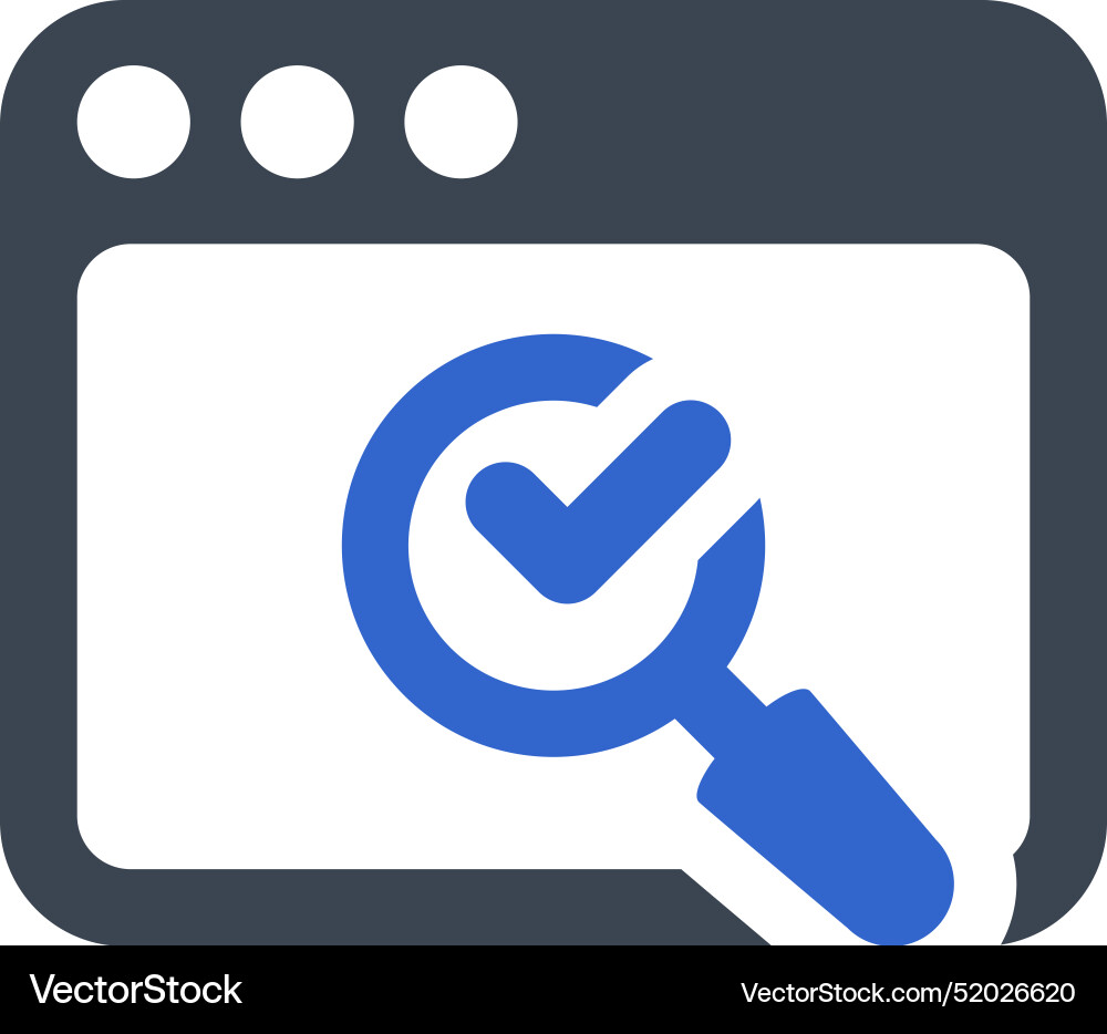 Search engine icon Royalty Free Vector Image - VectorStock
