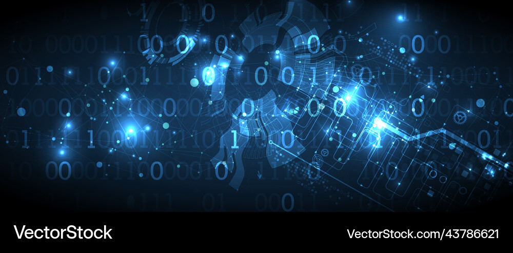 Abstract glowing technology background Royalty Free Vector