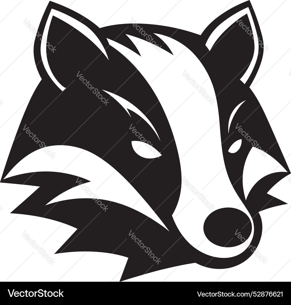 Badger monarch mark crowned heraldry Royalty Free Vector
