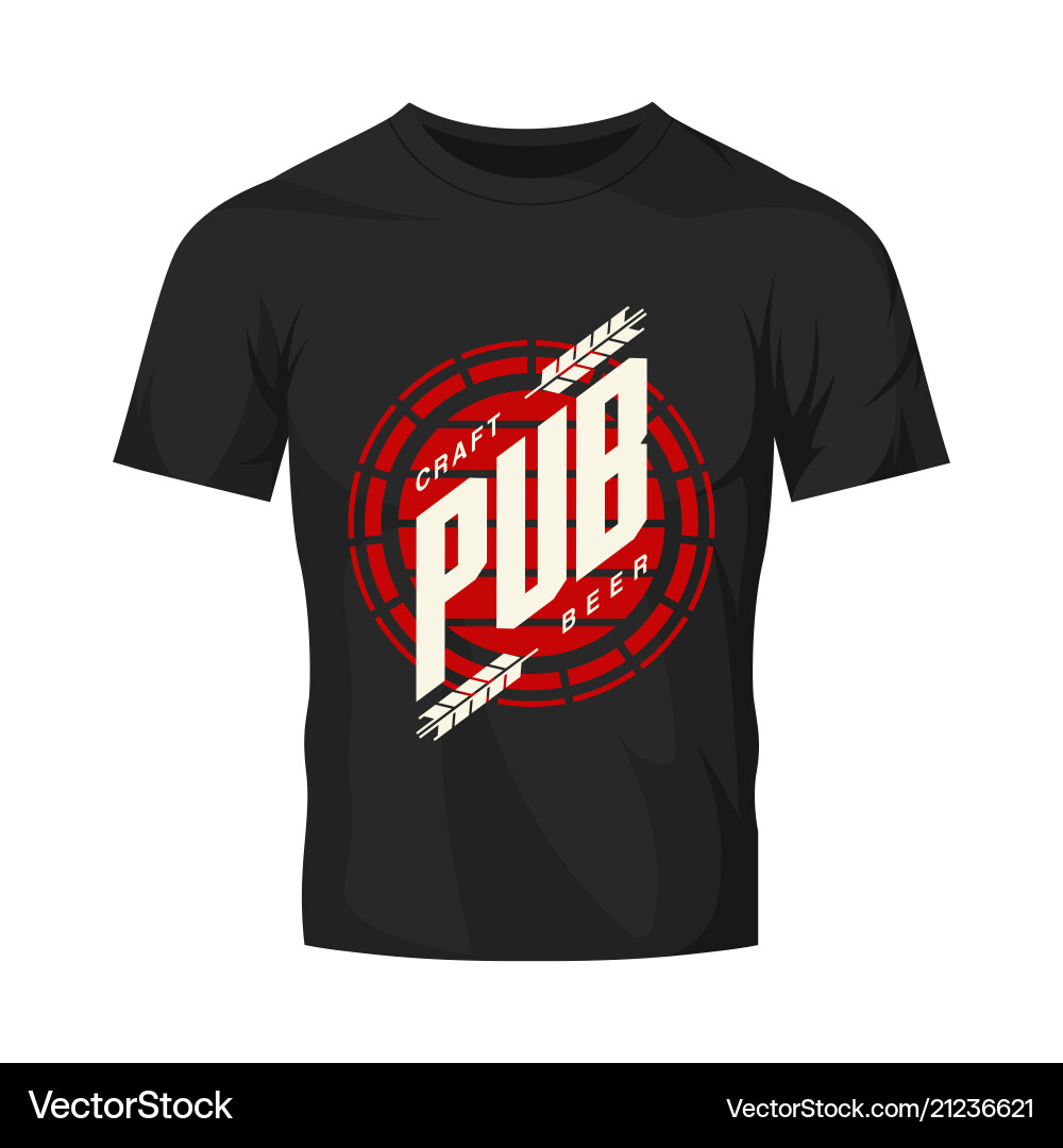 Modern craft beer drink logo sign for bar Vector Image