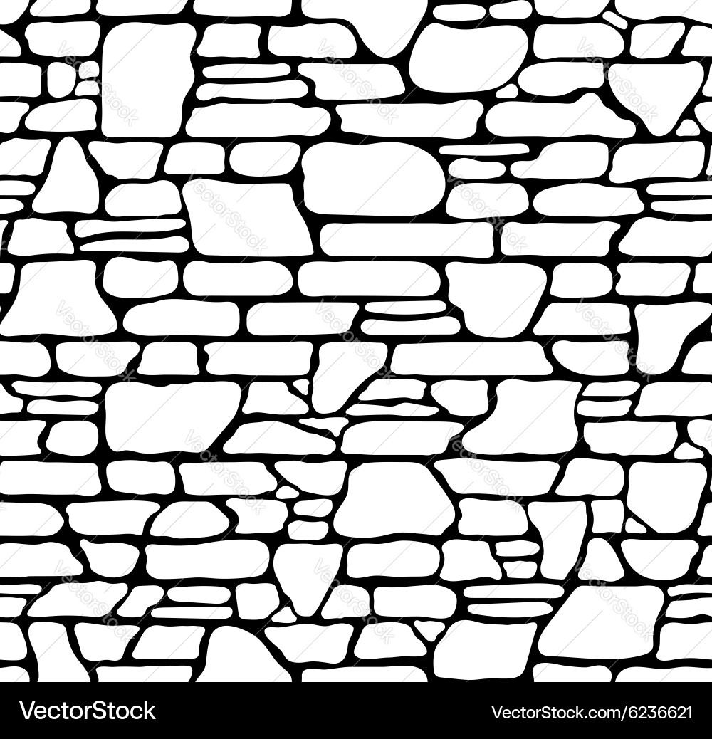 Realistic Stone Wall Texture Royalty Free Vector Image