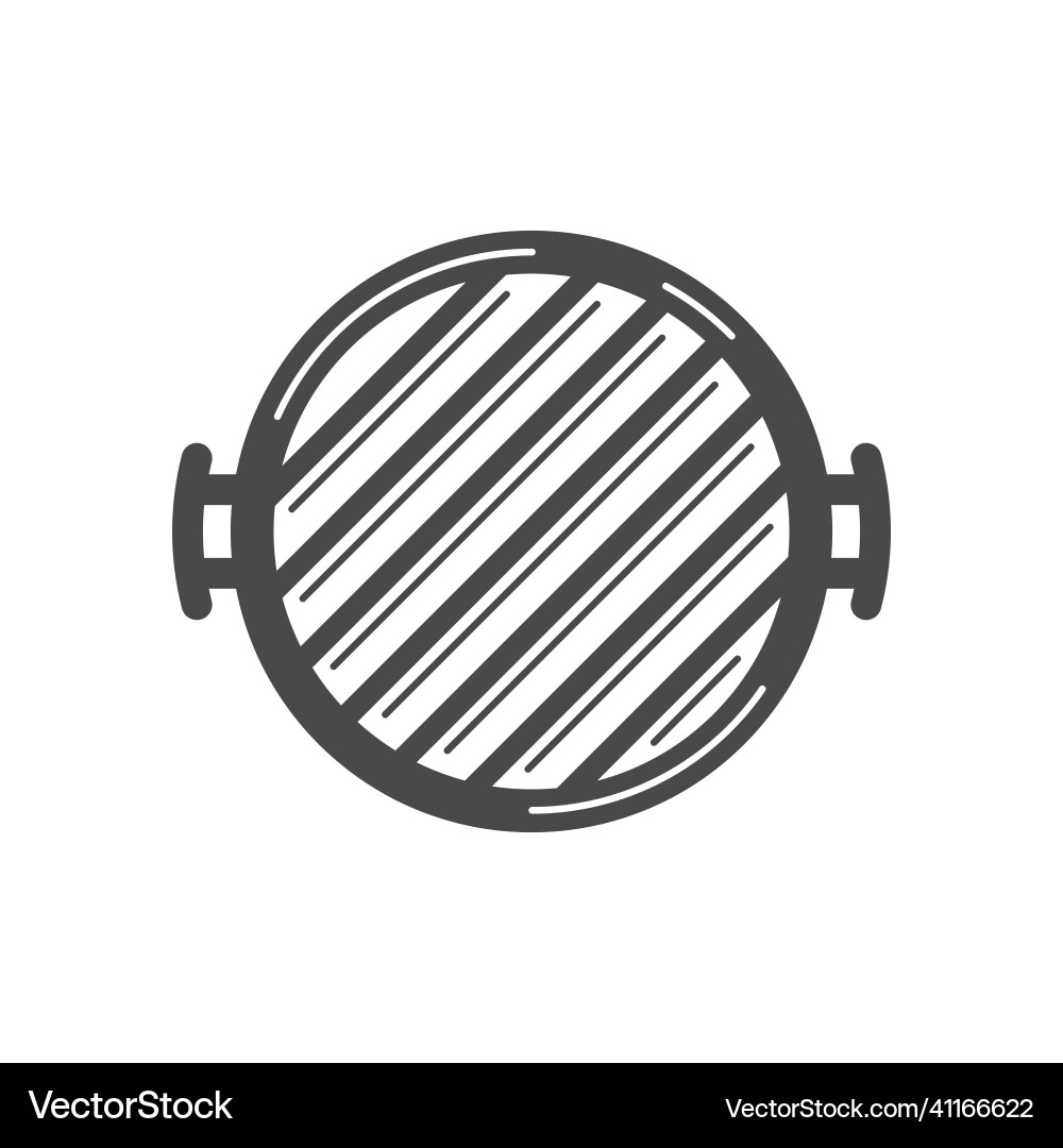 Barbecue grill isolated on white background Vector Image