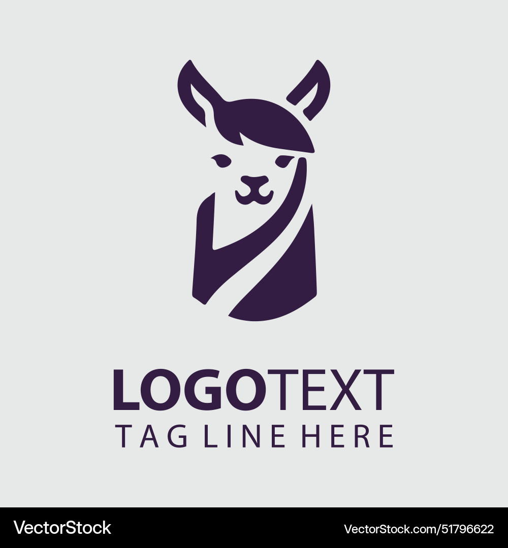 Llama logo Royalty Free Vector Image - VectorStock