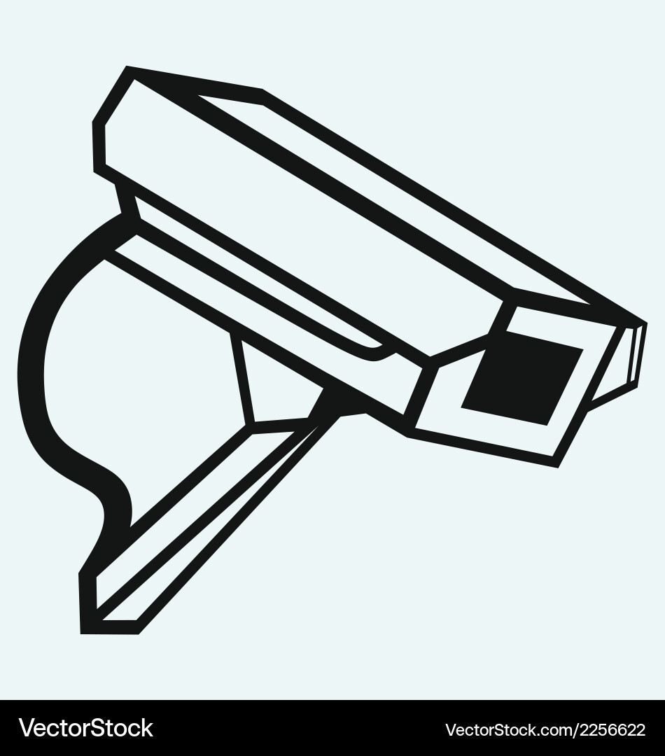 Outdoor surveillance camera Royalty Free Vector Image