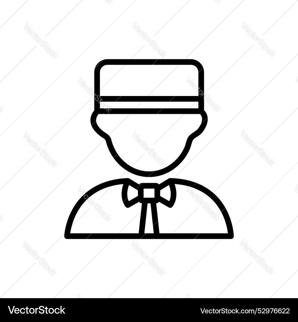 Porter icon Royalty Free Vector Image - VectorStock