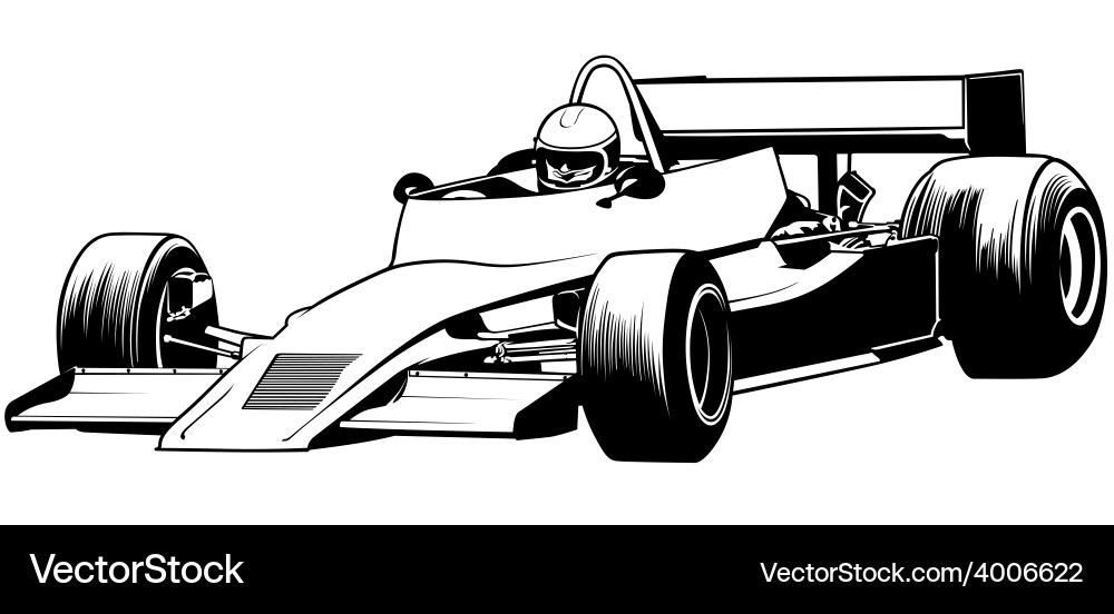 Racing car Royalty Free Vector Image - VectorStock
