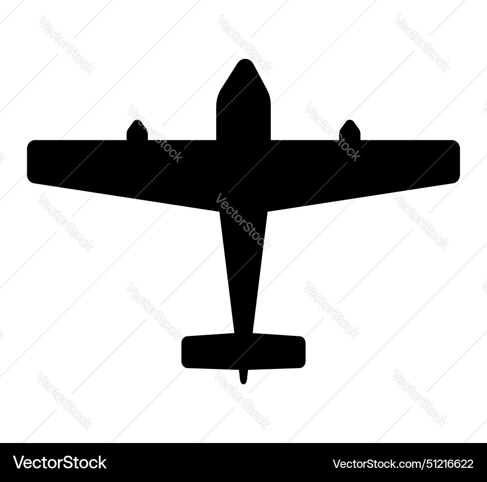 Twin engine airplane icon symbol Royalty Free Vector Image