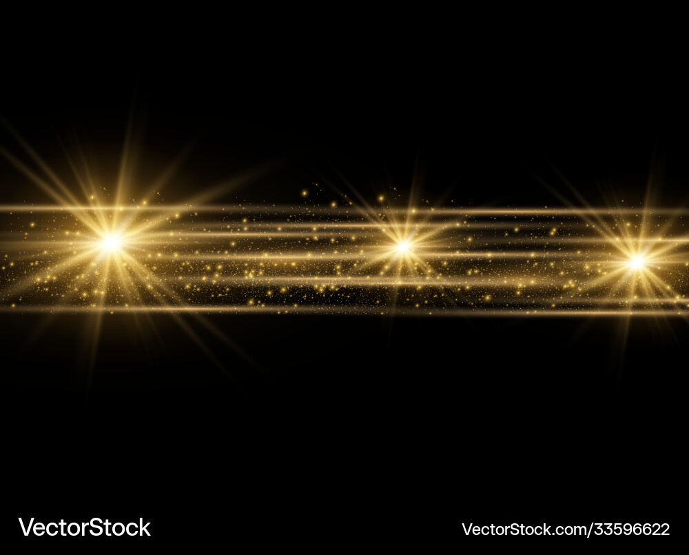 Yellow horizontal line Royalty Free Vector Image