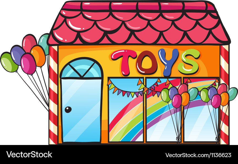 A toy shop Royalty Free Vector Image - VectorStock