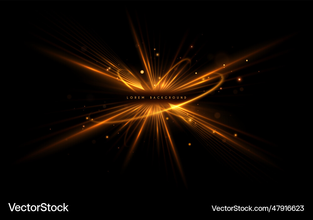 Abstract light rays effect background with sparks Vector Image