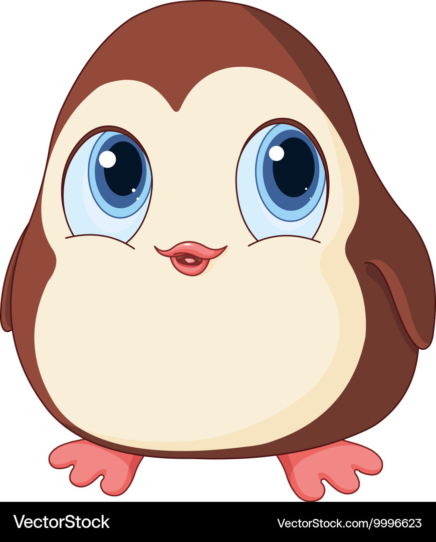 Baby penguin Royalty Free Vector Image - VectorStock
