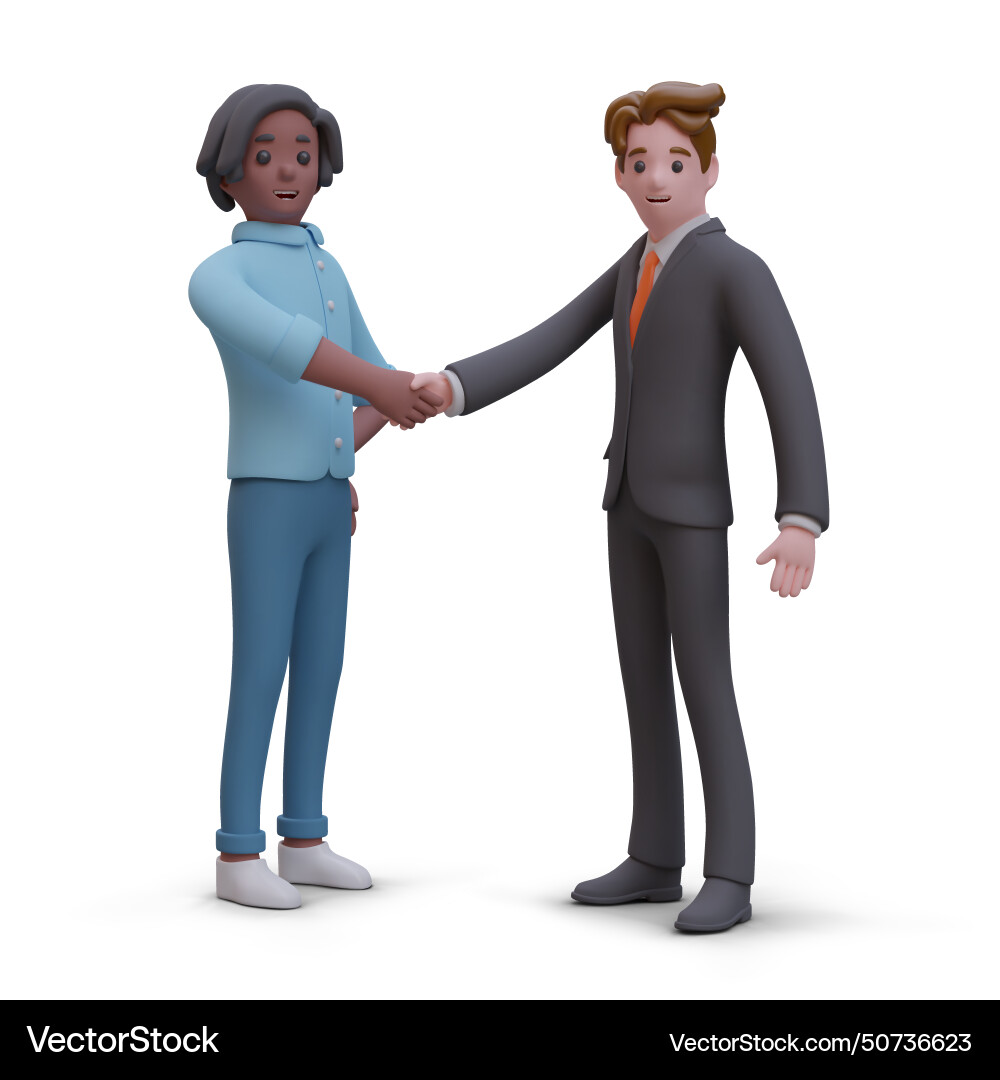 Concept of international cooperation black Vector Image