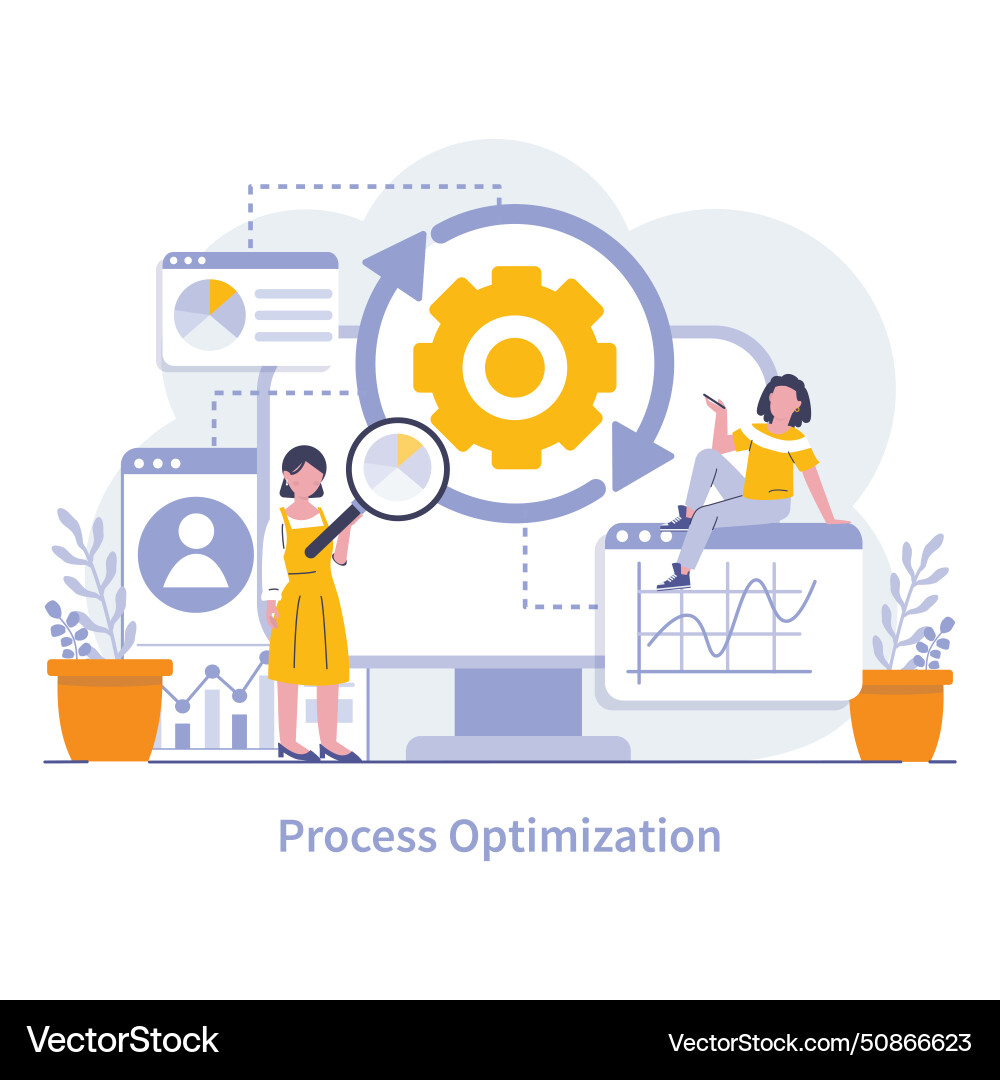 Sustainability and operational processes concept Vector Image