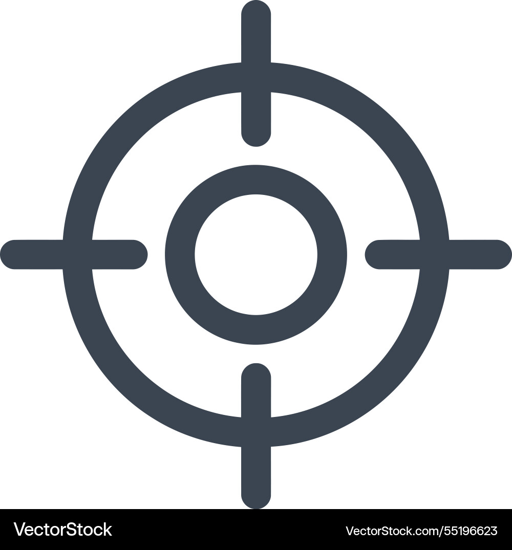 Target focus icon Royalty Free Vector Image - VectorStock