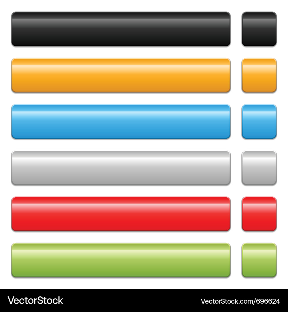 Blank button Royalty Free Vector Image - VectorStock