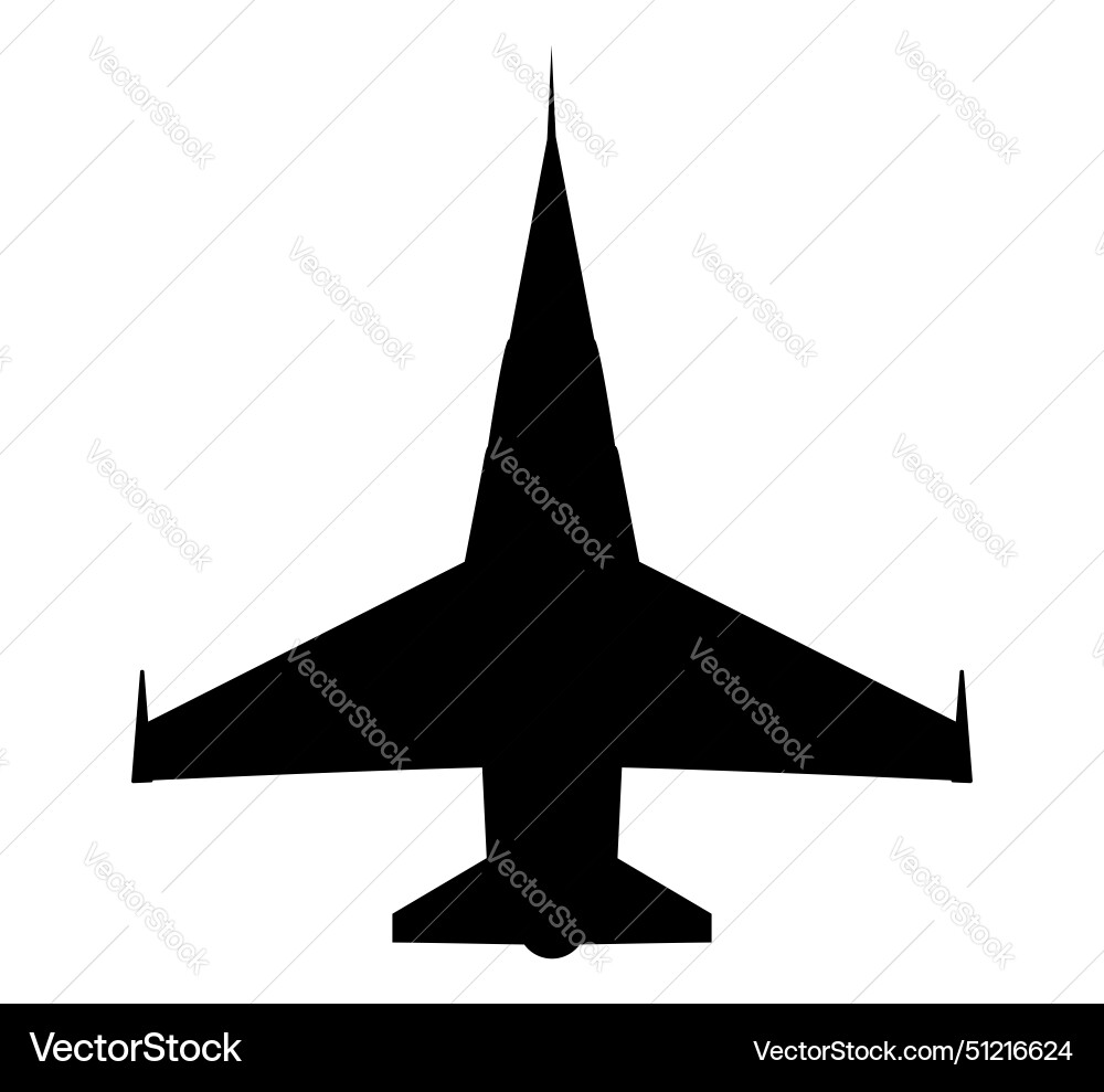 Military airplane icon symbol Royalty Free Vector Image