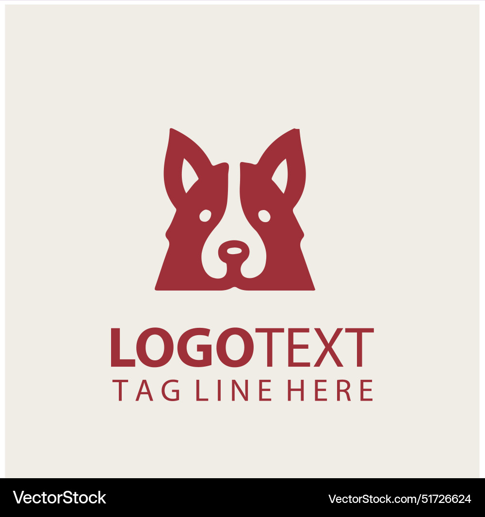 Pet dog logo Royalty Free Vector Image - VectorStock