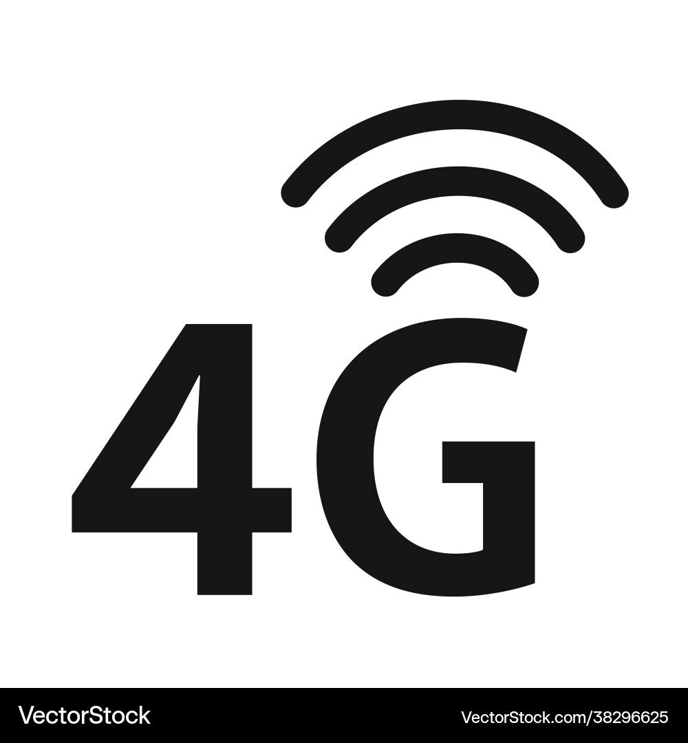 4g network technology wireless data transmission Vector Image