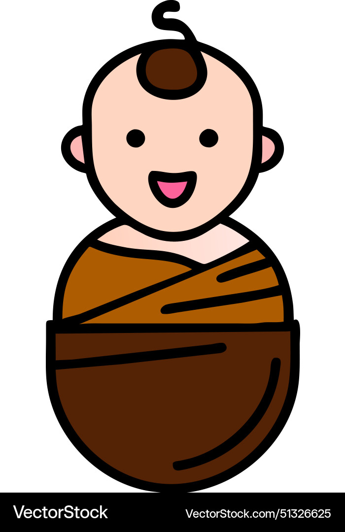 Baby brown icon Royalty Free Vector Image - VectorStock