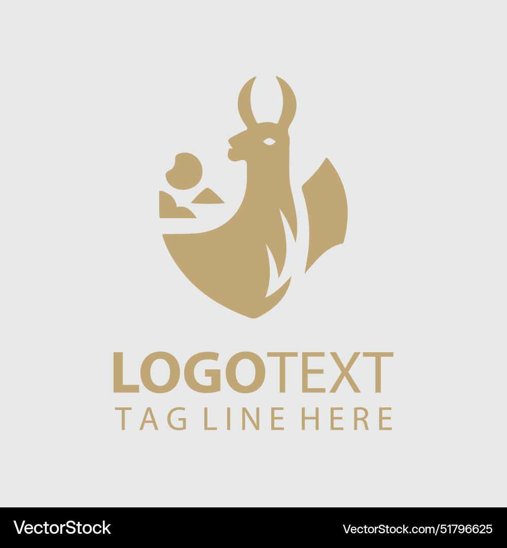 Llama logo Royalty Free Vector Image - VectorStock