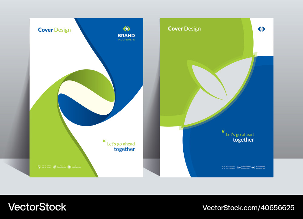 Modern cover design template concept Royalty Free Vector