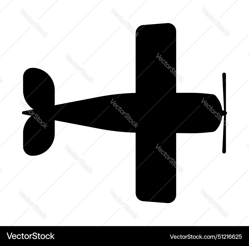 Propeller plane icon symbol Royalty Free Vector Image