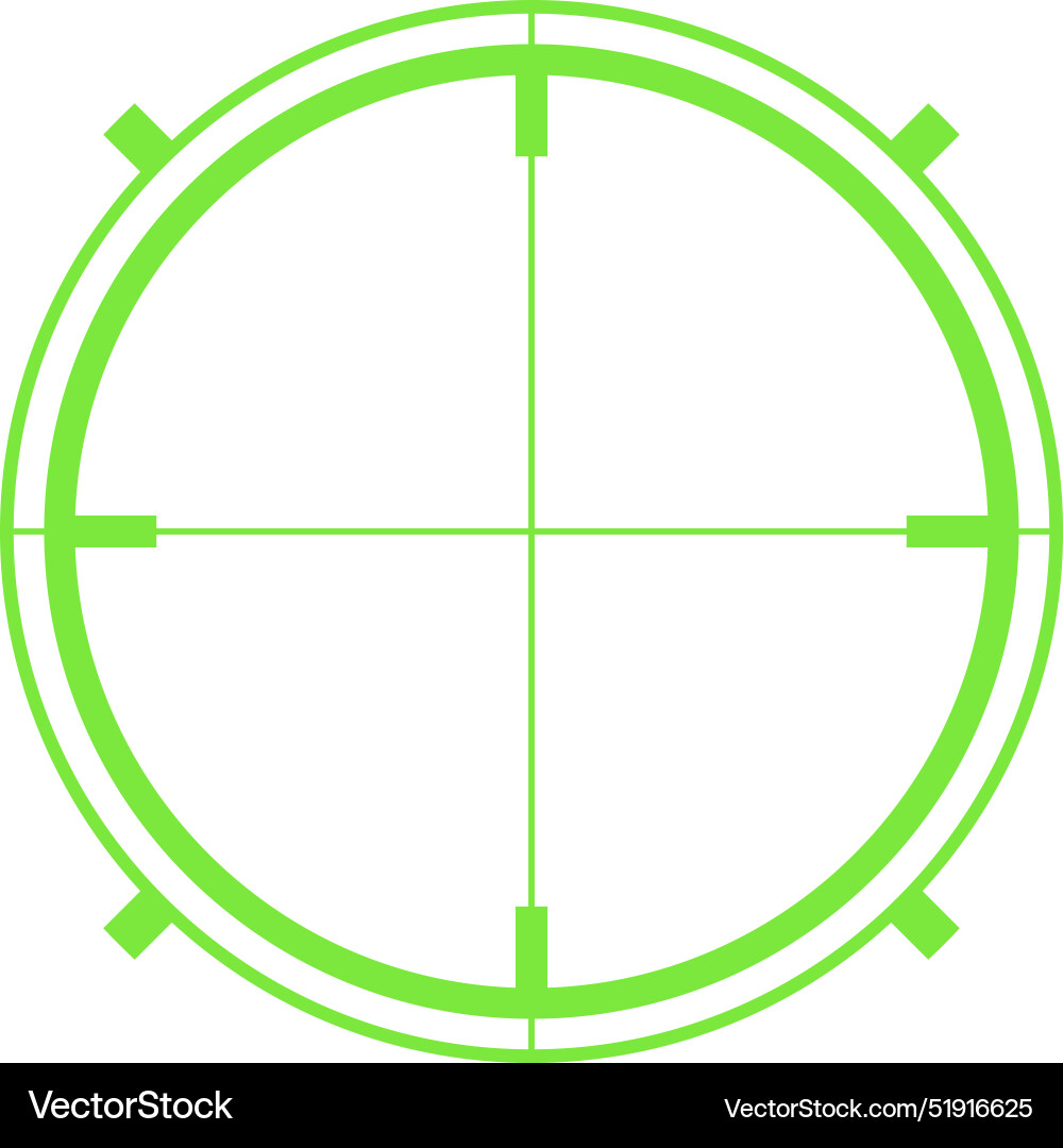 Ui futuristic aim cartoon Royalty Free Vector Image