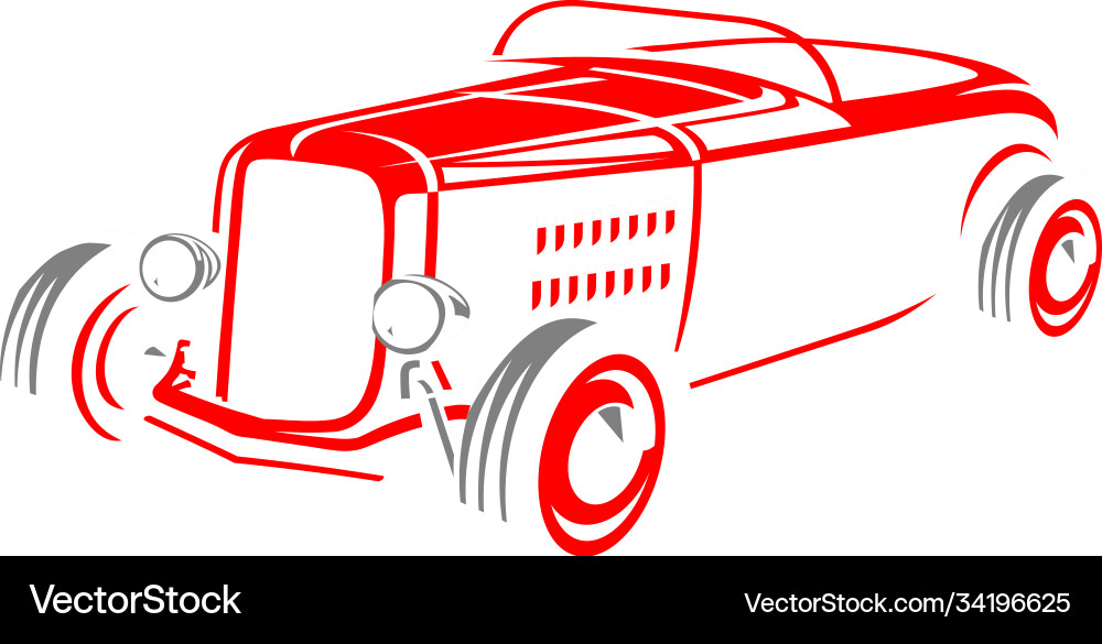 Vintage car 32 Royalty Free Vector Image - VectorStock