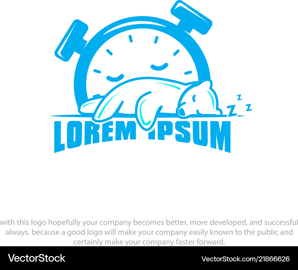 Sleep well logo Royalty Free Vector Image - VectorStock