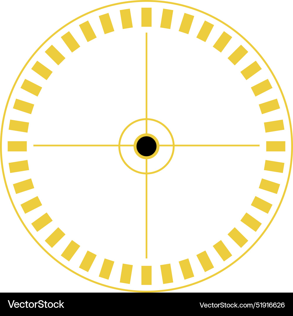 Target futuristic aim cartoon Royalty Free Vector Image