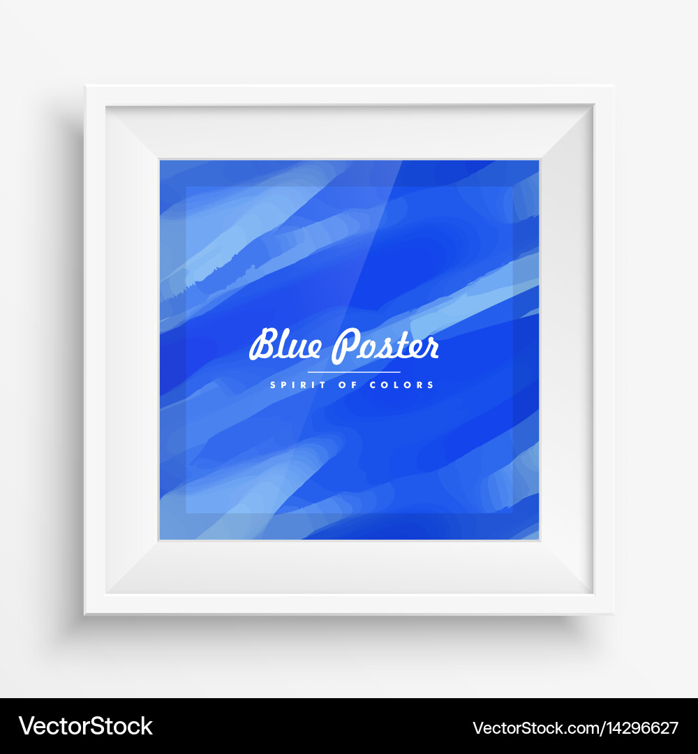 Abstract blue poster Royalty Free Vector Image