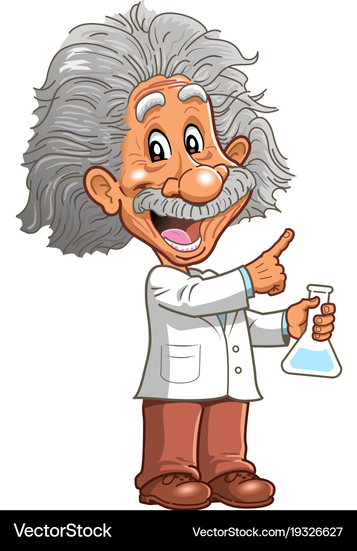 Cute Albert Einstein Cartoon