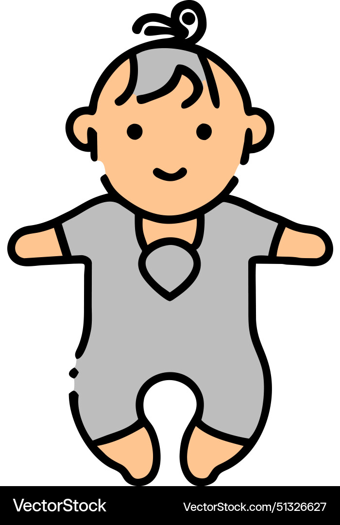 Baby grey icon Royalty Free Vector Image - VectorStock