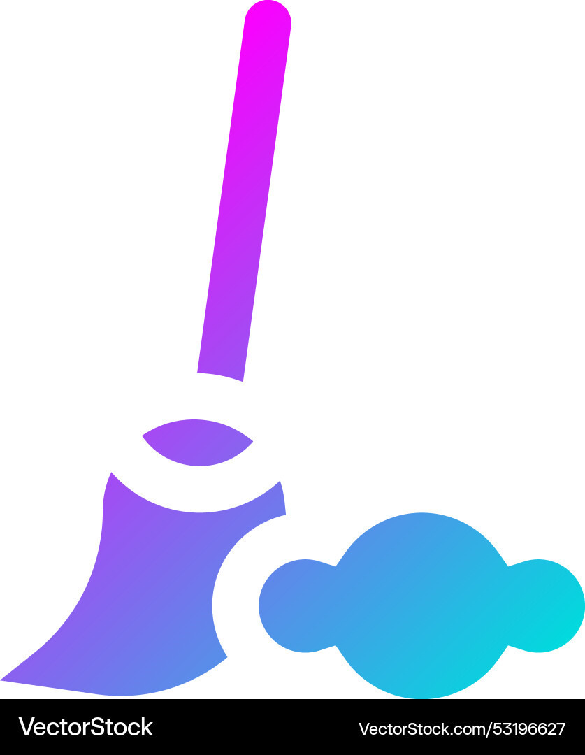 Broom icon design Royalty Free Vector Image - VectorStock