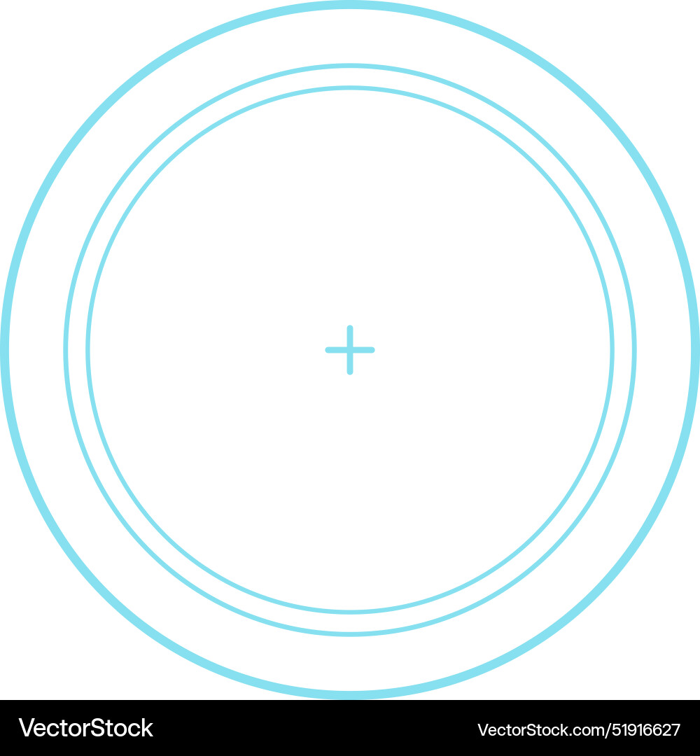 Game futuristic aim cartoon Royalty Free Vector Image