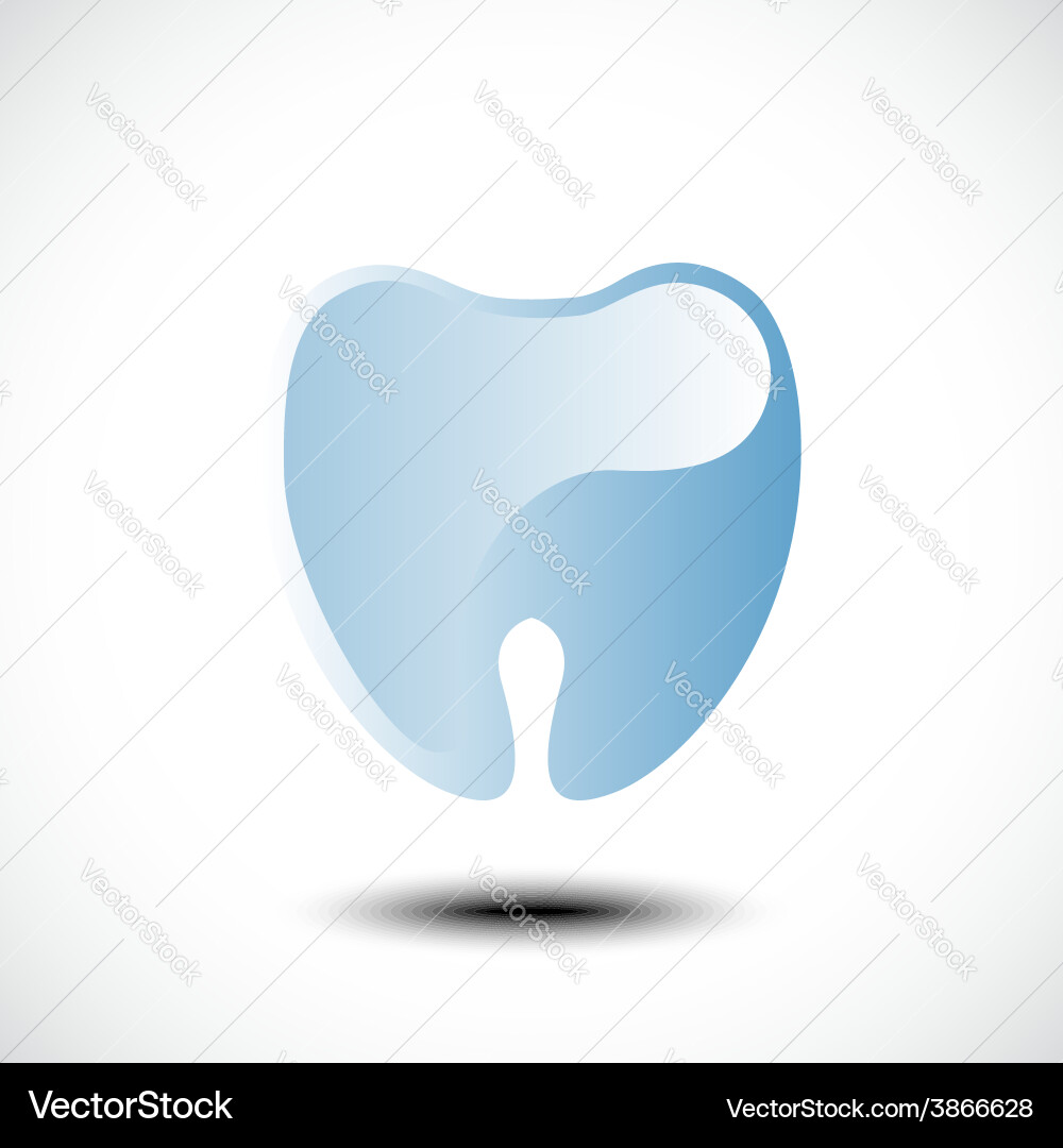 Abstract tooth icon Royalty Free Vector Image - VectorStock