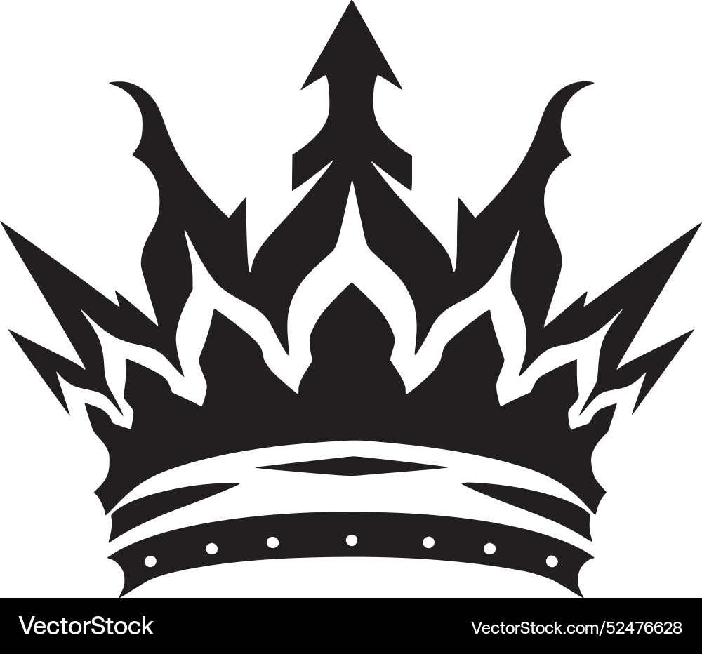 Crown - high quality logo ideal for t-shirt Vector Image