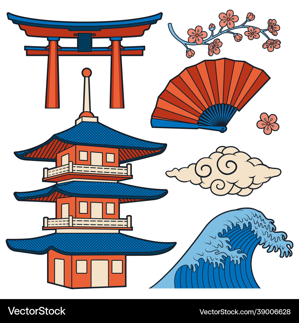 Japanese cartoon Royalty Free Vector Image - VectorStock