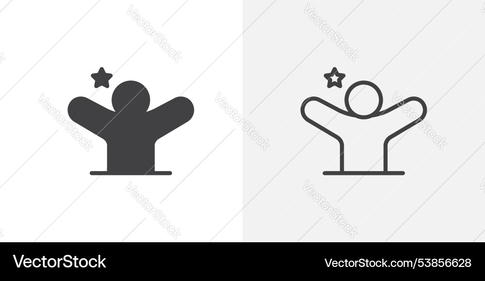 Success icon set Royalty Free Vector Image - VectorStock