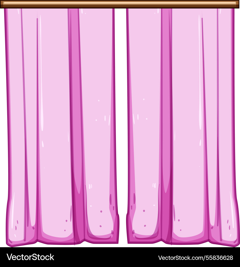 Thermal blackout curtains cartoon Royalty Free Vector Image